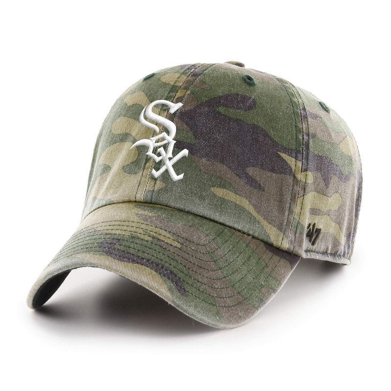 Chicago White Sox Camo Field Adjustable Clean Up Dad Slouch Cap ...