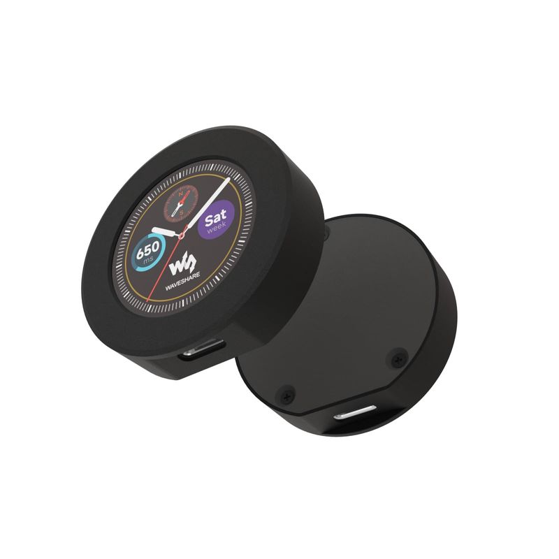 RP2040 MCU Board with 1.28 Inch Round LCD Display Module B with CNC Metal Case 240 x 240 ...