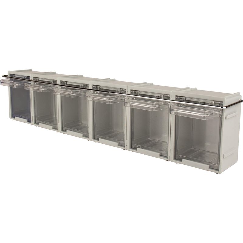 Rhino Tilt Bins RTB1BAR Van Storage with Retaining Locking Bar - Wall ...