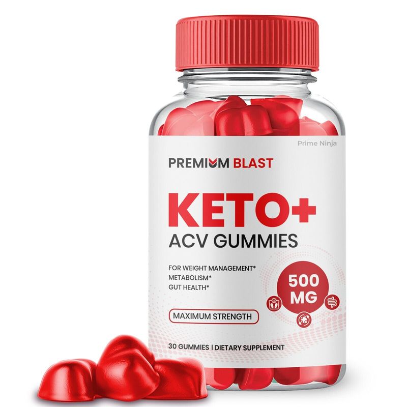 Premium Blast Keto ACV Gummies, Keto + ACV Max Strength (1 Bottle ...