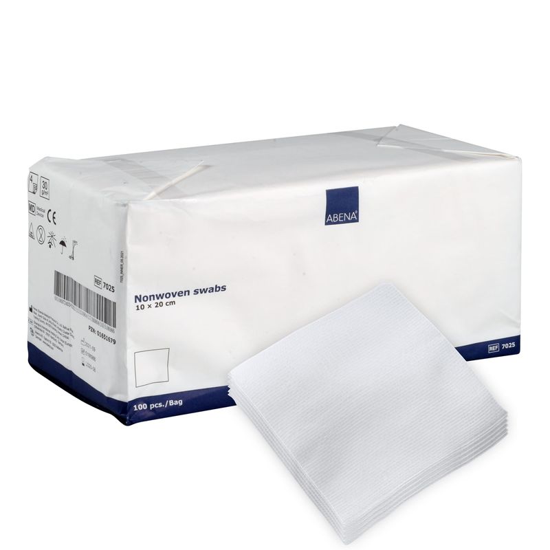 ABENA Gauze Pads | 100 in A Pack | 10x20cm Wound Dressings |Soft ...