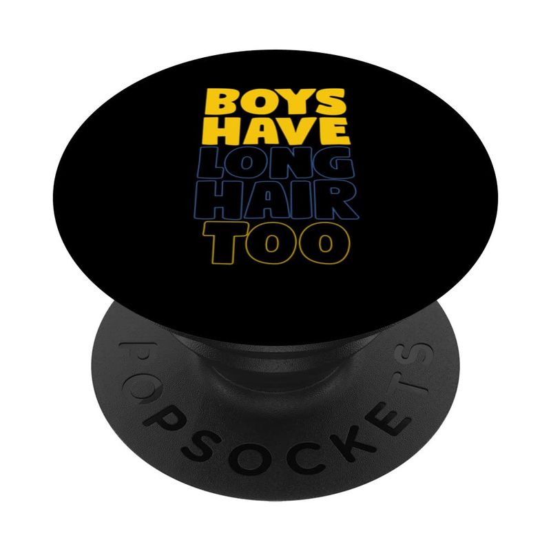 Funny Boys Have Long Hair Too | Haircut | Long-Haired Men PopSockets ...
