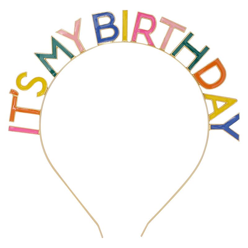 Happy Birthday Crown Rainbow It's My Birthday Headband Birthday ...