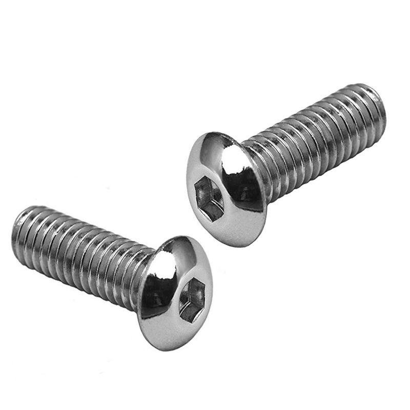M8 (8mm x 25mm) Hex Socket Button Head Screws - A2 Grade Stainless Steel (Pack of 20) - Online ...
