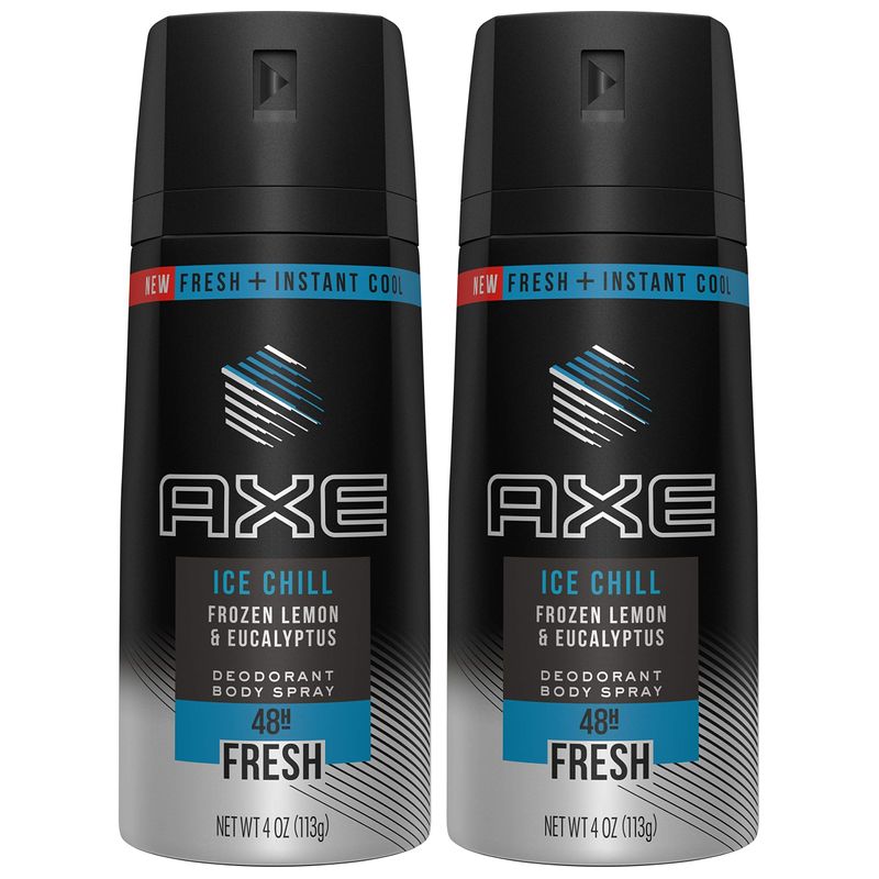Axe Deodorant Body Spray - Ice Chill - Frozen Lemon & Eucalyptus - Net ...