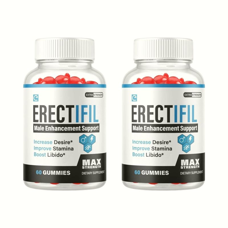2-Pack Erectifil Gummies - All Natural Support For Men - 120 Gummies ...