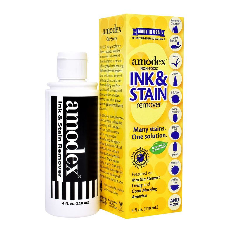 Amodex Products Inc 104 Liquid Ink & Stain Remover 4oz, Fresh and Clean ...