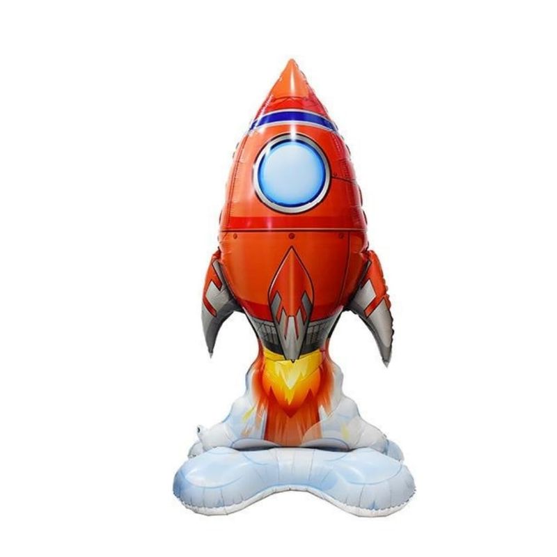 Giant Rocket Foil Balloons, Standing Spacecraft Helium Balloon Kids ...