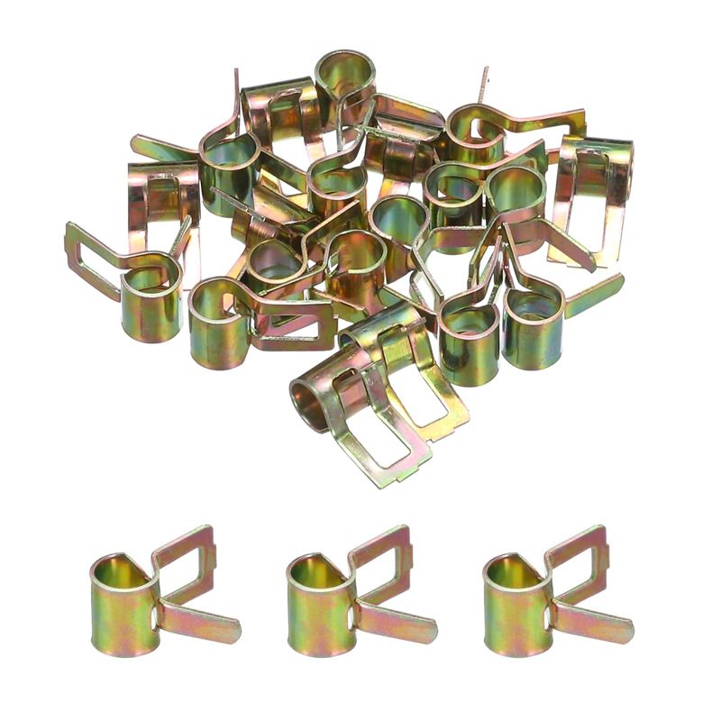 uxcell ID 5mm 3/16" Fuel Line Hose Clip Pipe Clamp Spring Hose Clamp ...