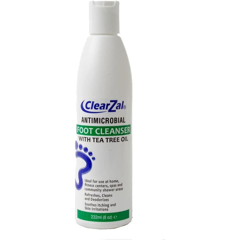 ClearZal Foot Cleanser - Antifungal and Antimicrobial Foot Wash - Kills ...