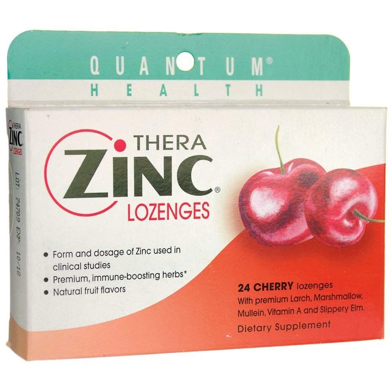 Quantum Health Cherry Zinc Lozenges, 24 CT - Online Marketplace ...