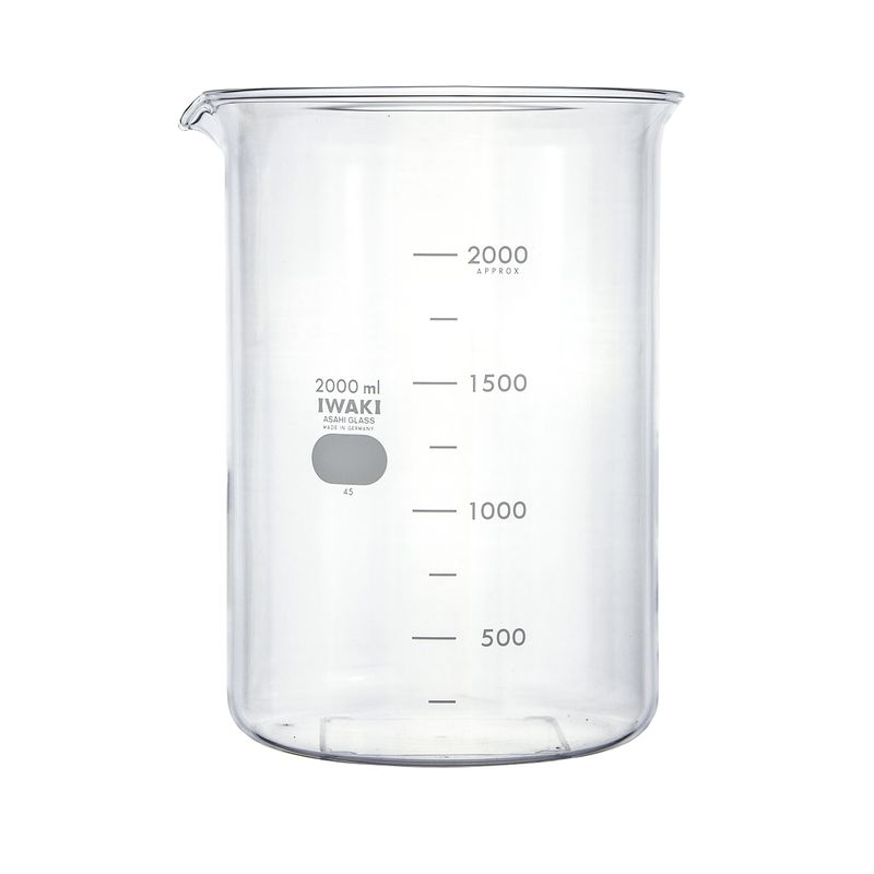 IWAKI Beaker 1000BK2000 6.8 fl oz (2000 ml) 1 Pack - Online Marketplace - EveryMarket