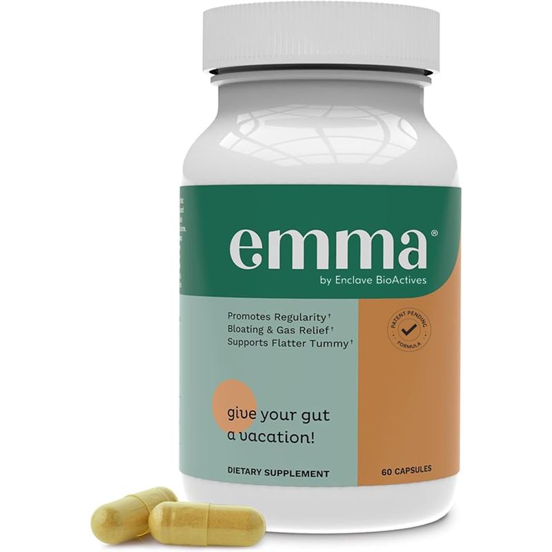 Emma Gut Health Doctors Endorsed Supplement - 60 Capsules - Relief from ...