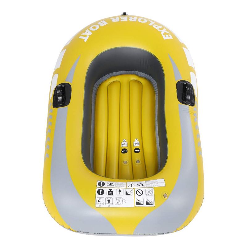 Inflatable Kayak Canoe Portable Boat 1 Person Rowing Air Boat for ...