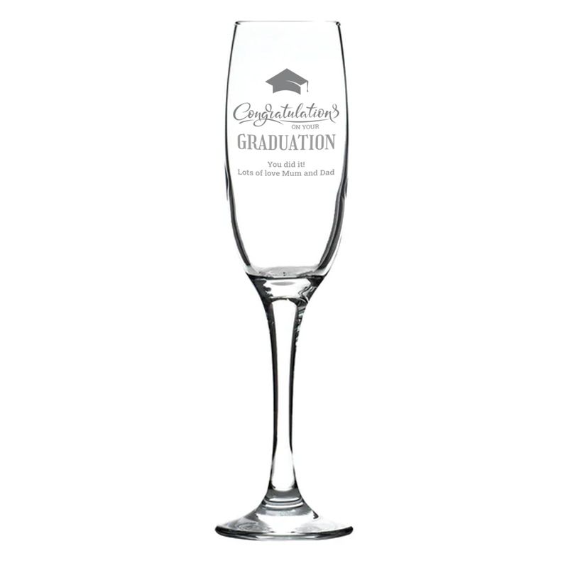 Personalised Engraved Glass - Graduation Gift, Congratulations on Your ...