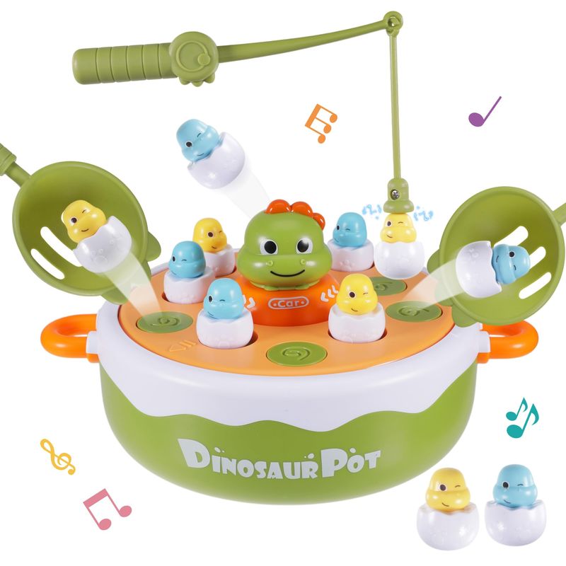 sdhiiolp 4 In 1 Dinosaur Operation Board Game for Kids Magnetic Fishing ...