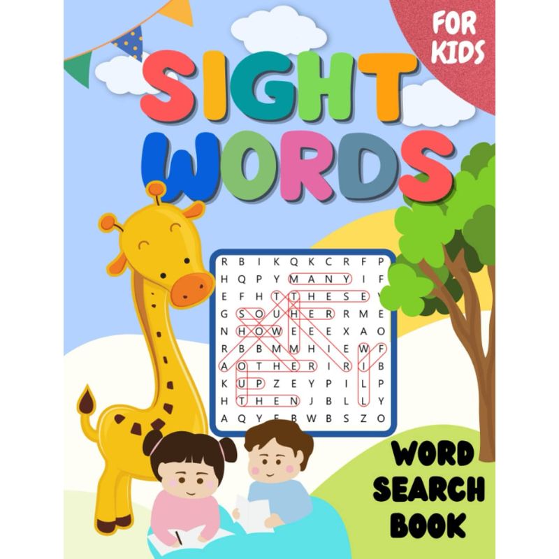 Sight Words Word Search Book for Kids: High Frequency Word Puzzles ...