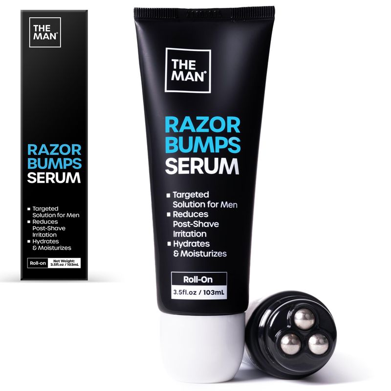 The Man Razor Bumps Serum - Ingrown Hair Treatment for Men - Razor Bump ...