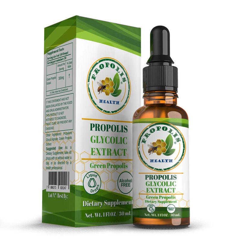 Green Propolis Liquid Extract - Brazilian Bee Propolis, Alcohol-Free ...