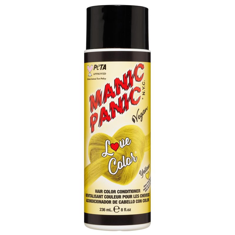MANIC PANIC Love Colors Yellow Heart Color Depositing Conditioner for ...