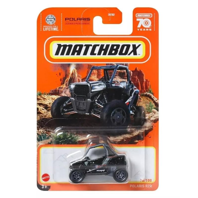 Matchbox Polaris RZR 1:64 Die-Cast Vehicle, Black/Red - Online ...