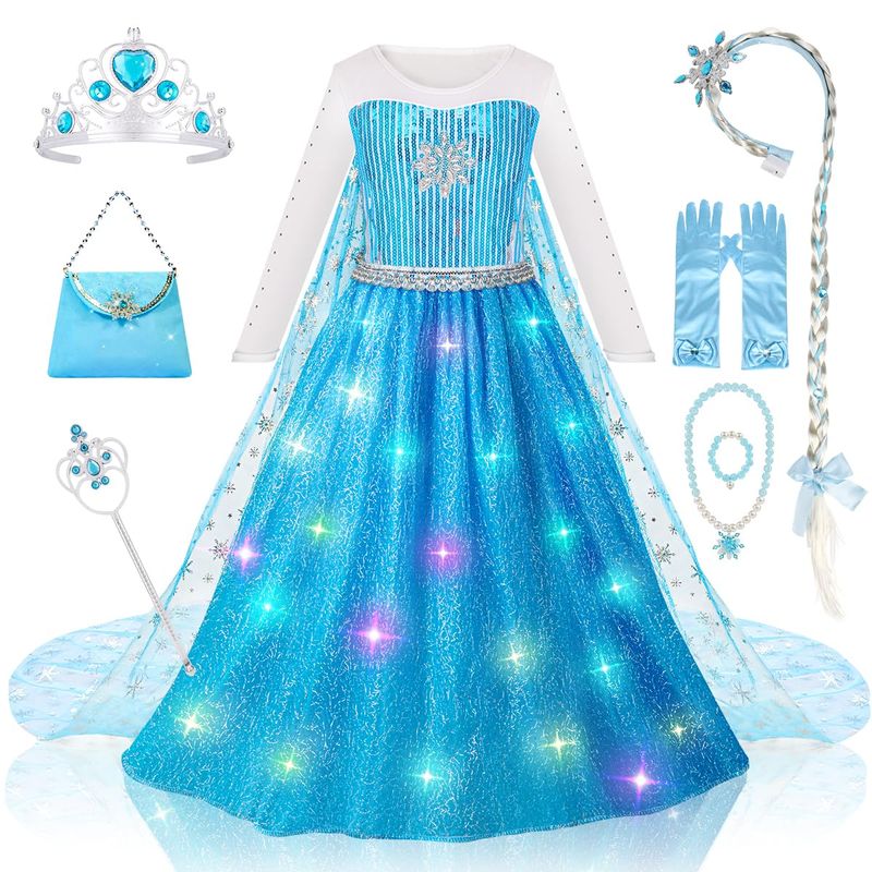 Meland Princess Dresses for Girls - Princess Costume for Girls Pretend ...