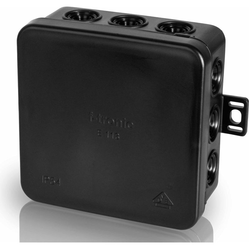 F-tronic Junction Box 85 x 85 x 40 mm, Black, Pack of 2 - Online ...