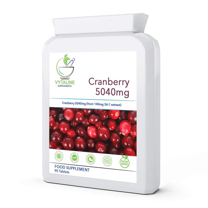 Cranberry Tablets for Urinary Infections-90 x 5040mg (3 Months Supply ...