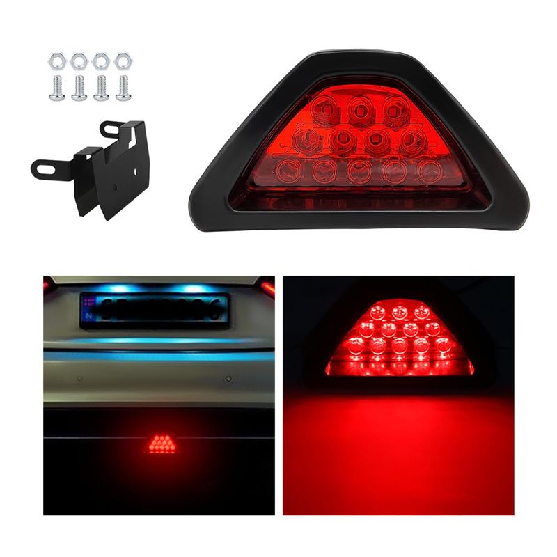 povtii Car F1 Style Brake Light, Waterproof Auto DRL Fog Rear Tail ...