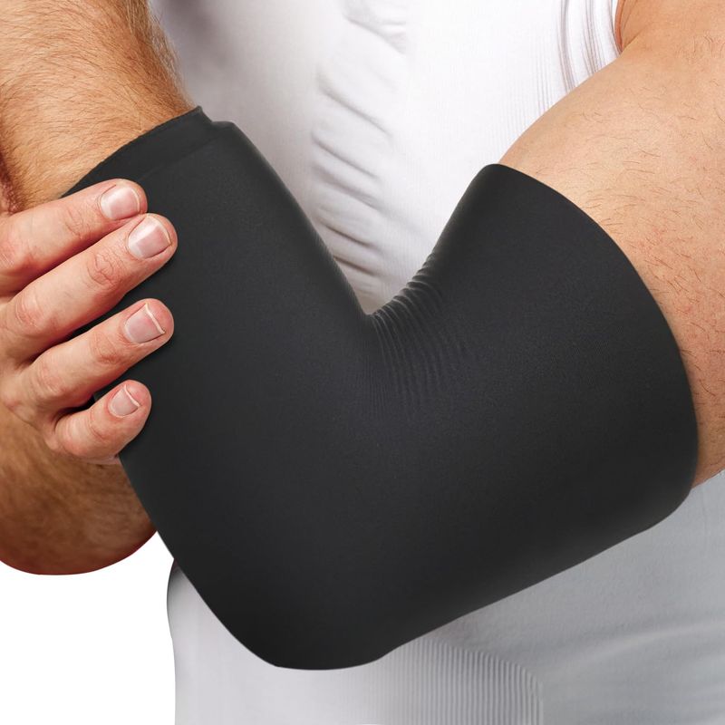 AllSett Health Elbow Ice Pack Wrap - Hot and Cold Compression Sleeve ...