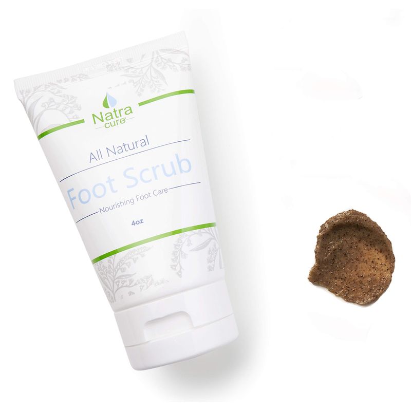 NatraCure Exfoliating Foot Scrub for Pedicures – Foot Exfoliator for ...