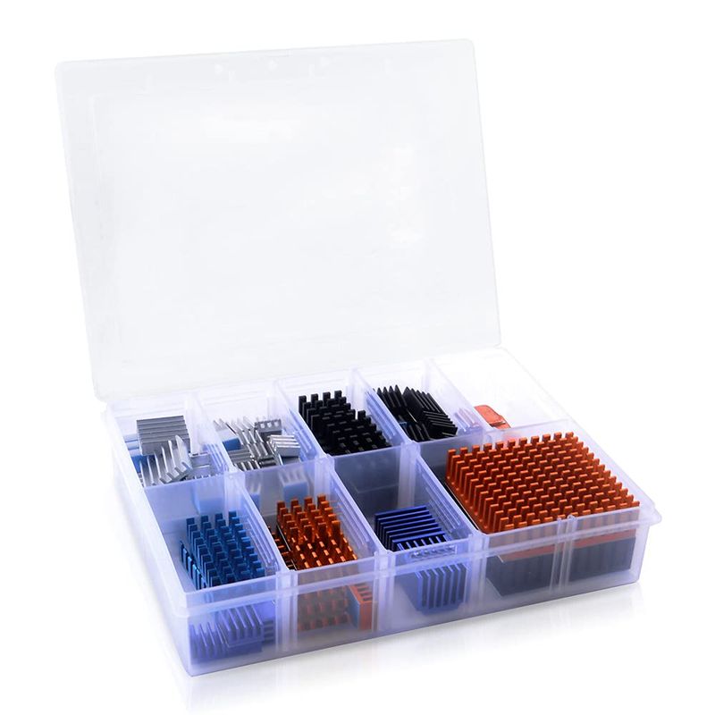 GeeekPi 102 PCS Raspberry Pi Heatsink Kit with Conductive Adhesive Tape ...