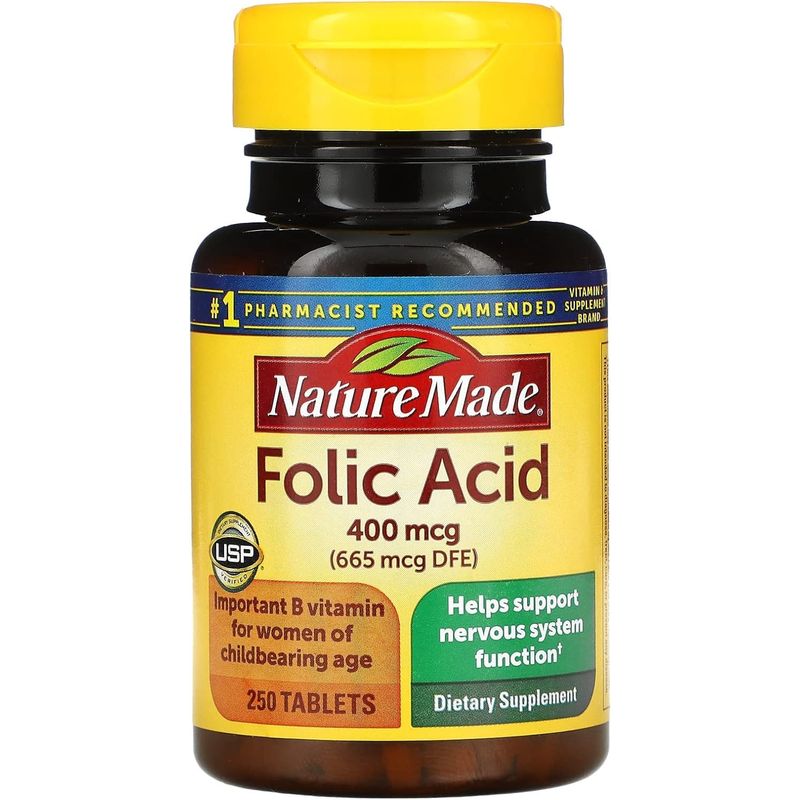 Nature Made Folic Acid 400 mcg 250 Count (6 pack) - Online Marketplace ...