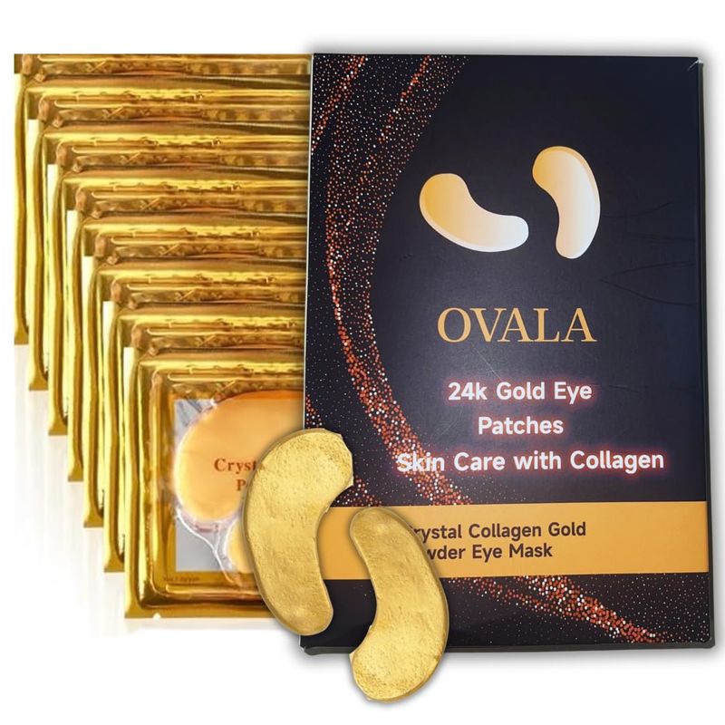 Under Eye Patches (16 Pairs) - 24K Gold Eye Patches for Puffy Eyes ...