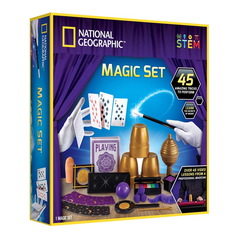 NATIONAL GEOGRAPHIC Magic Kit - 45 Magic Tricks for Kids to Perform ...