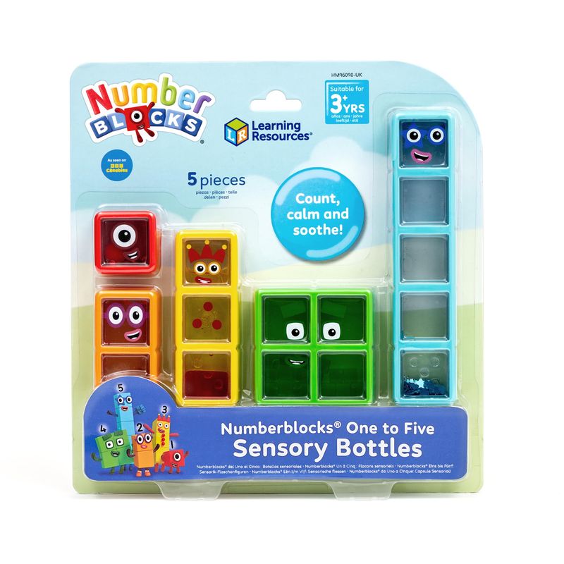 Learning Resources Numberblocks One to Five Sensory Bottles Toy for 3 ...