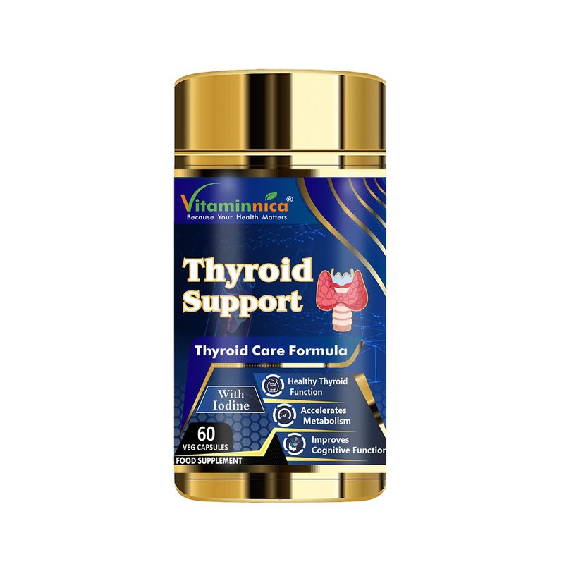 Vitaminnica Thyroid Support- Advanced Formula for Thyroid Health ...