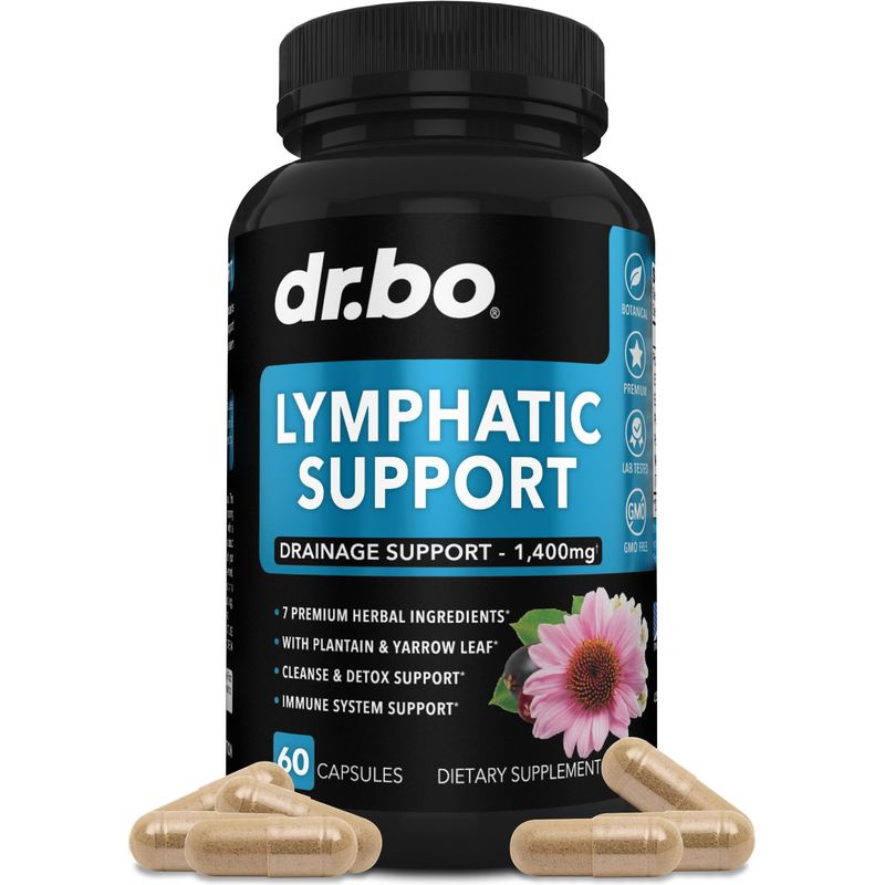 Lymphatic Drainage Supplements Pills - Lymphatic Support Total Herbal Cleanse Products with ...