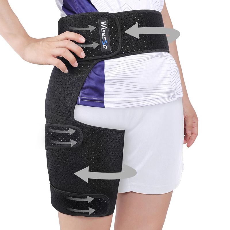Wisesso Hip Brace, Groin Wrap Hip Brace for Sciatica Pain Relief, Thigh ...