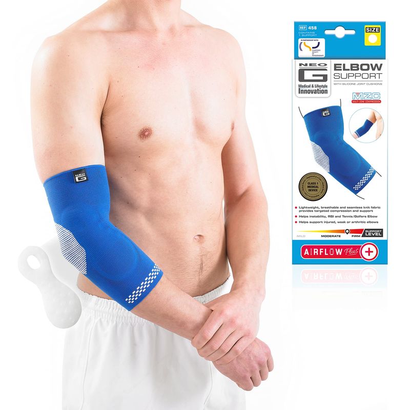 Neo G Elbow Support Brace with Silicone Patella Cushion for Joint Pain ...