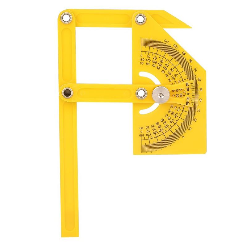 VOANZO Universal Angle Finder Tool Arm Protractor Ruler Goniometer ...