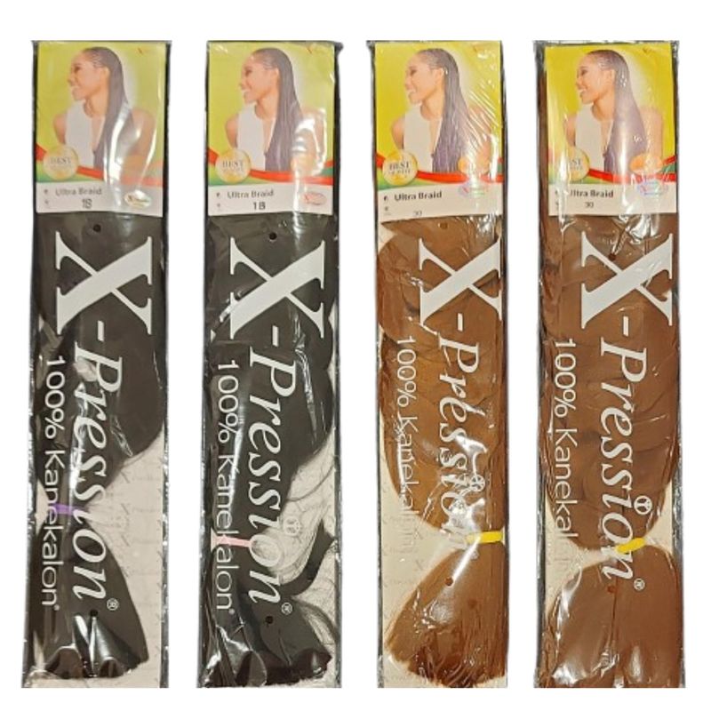 GloxMart | Ultra Braids Bundle | 2-Pack Ultra Braid Colour 1B (Natural ...