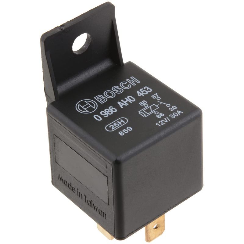 Bosch 0986AH0453 Mini Relay 12V 30A, IP5K4, Operating Temperature from -40 Degree to 85 Degree C ...