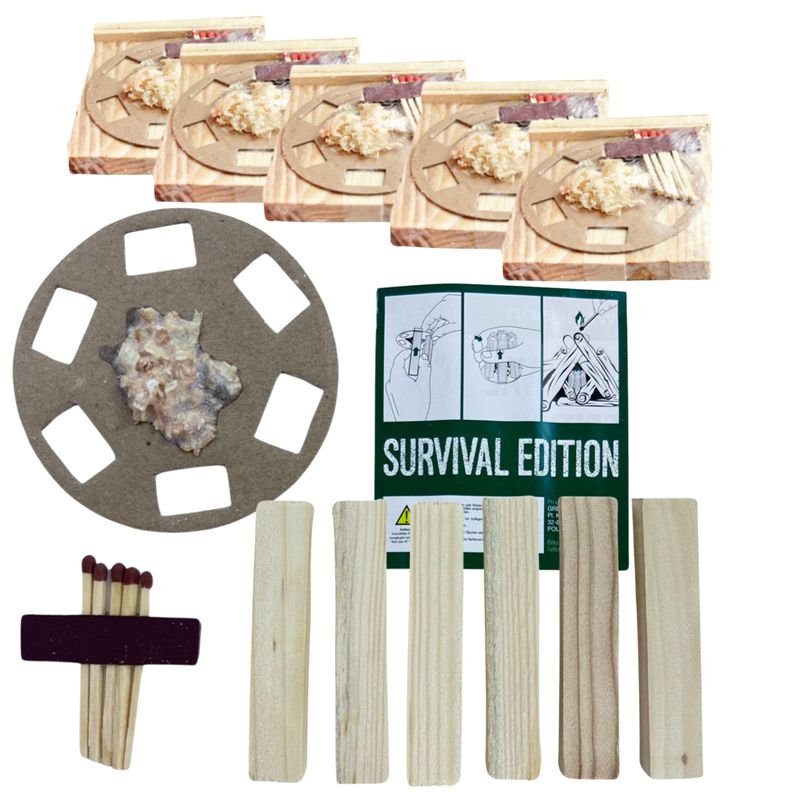 ECO All-in-one Fire Building Kit |Forest Bushcraft Lighters Fire ...