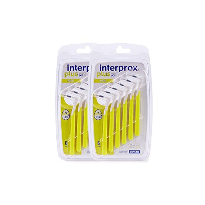 2 Pack INTERPROX Plus 90' Mini - INTERDENTAL Brush Mini 1.1MM - Lower ...