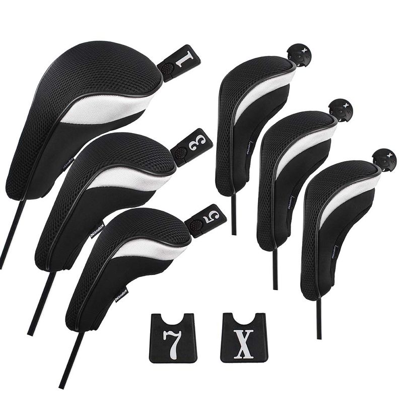 Andux 6pcs/Set Golf Hybrid Club Head Covers and Wood Club Head Covers ...