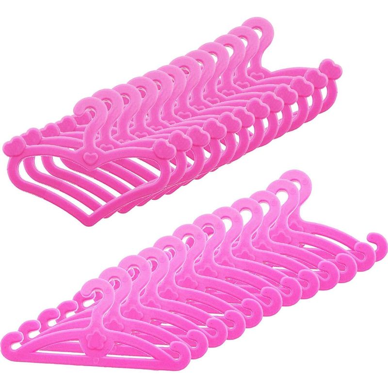 Fat-catz-copy-catz 10x Pink Hangers Made for 11" Size Girl Princess Dolls' Clothes Accessories ...