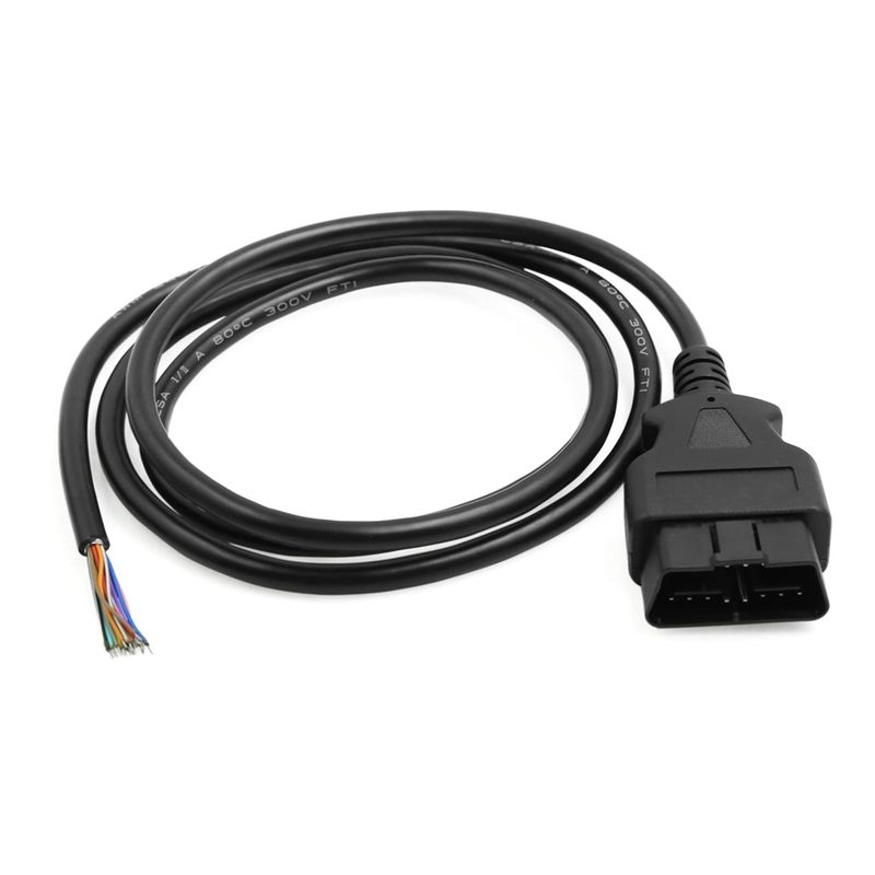 uxcell Connector Cable 16 Pin OBD2 Car Male Connector Adapter Cable ...