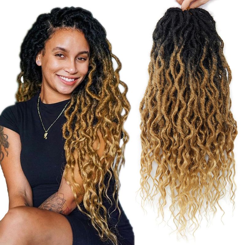 Faux Locs Crochet Braid Hair Bohemian Locs 24 Inches Synthetic Dreads ...