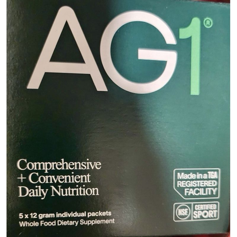 AG1 Athletic Greens: 5 Individual Serving Powder Supplement Packets Per ...